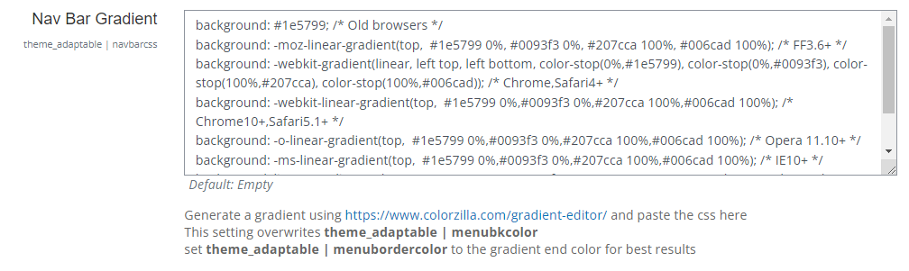 Adding A Gradient To The Navigational Bar 6104